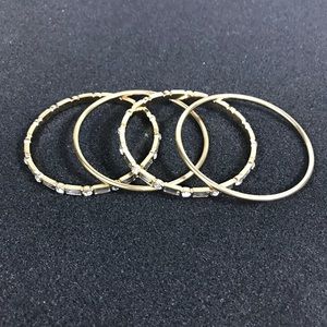 Jewelry | Set Of Four Bangles | Poshmark